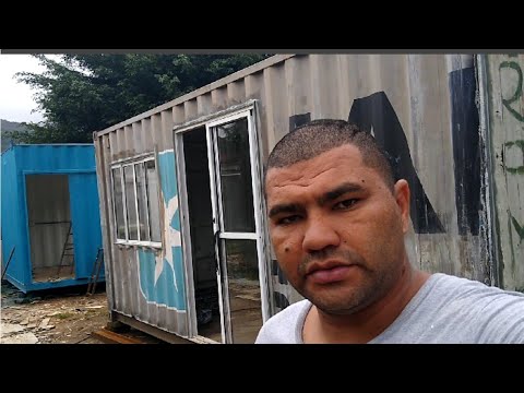 Casa container drywall no teto do container. - YouTube
