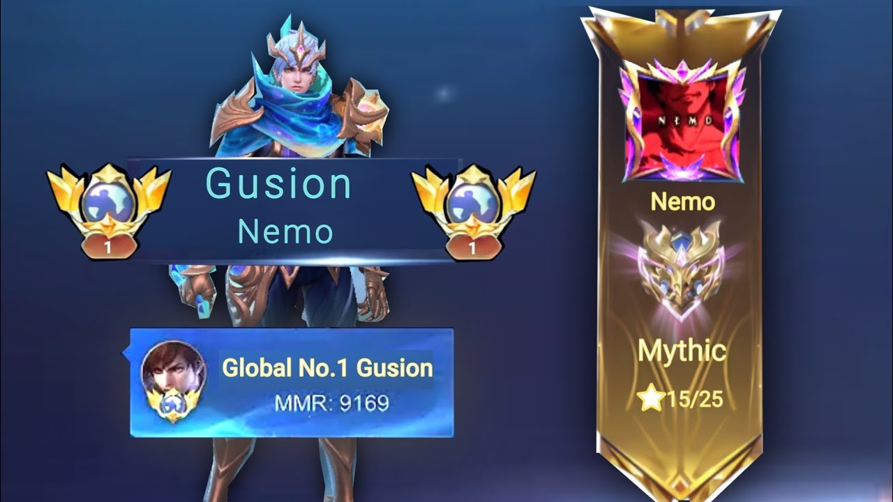 GLOBAL GUSION MYTHIC RANK GAME HARD AND INTENSE MATCH WATCH FULL ...
