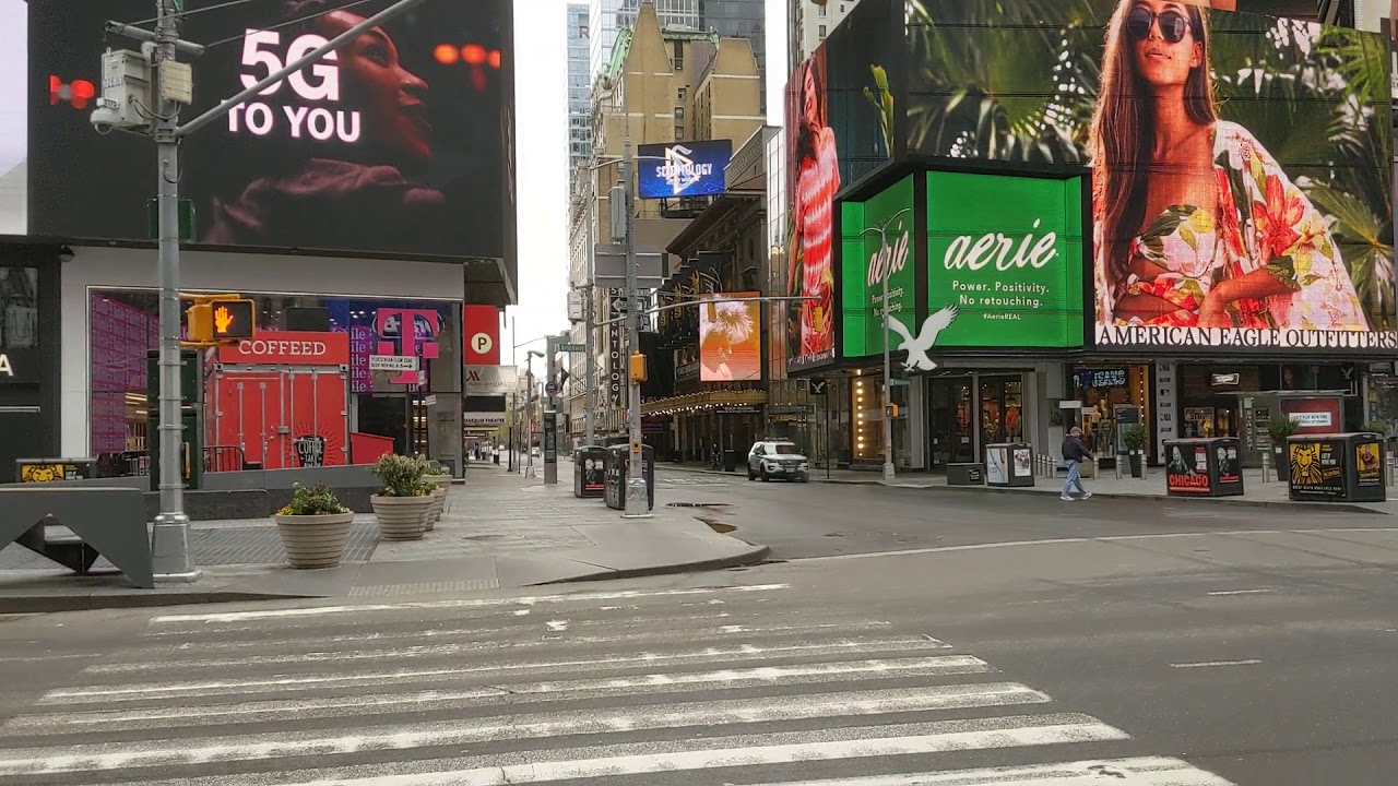 Times Square, New York, March 4, 2020 - Lockdown - YouTube