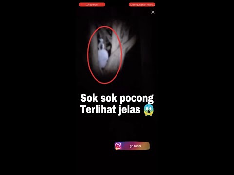 PENAMPAKAN POCONG TERJELAS SAAT MELAKUKAN LIVE DI BIGO