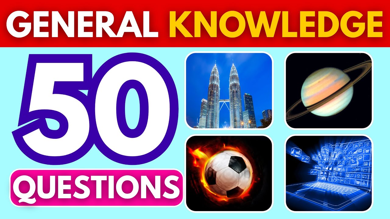 General Knowledge Trivia Quiz💡 | 50 V .Important Questions Everyone ...