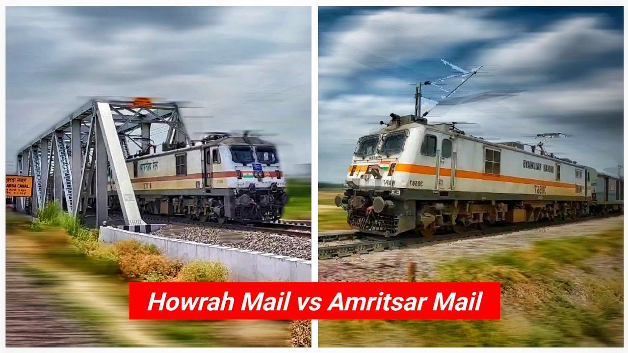 Howrah Mail vs Amritsar Mail at Sharda Canal Raebareli | Traveller ...