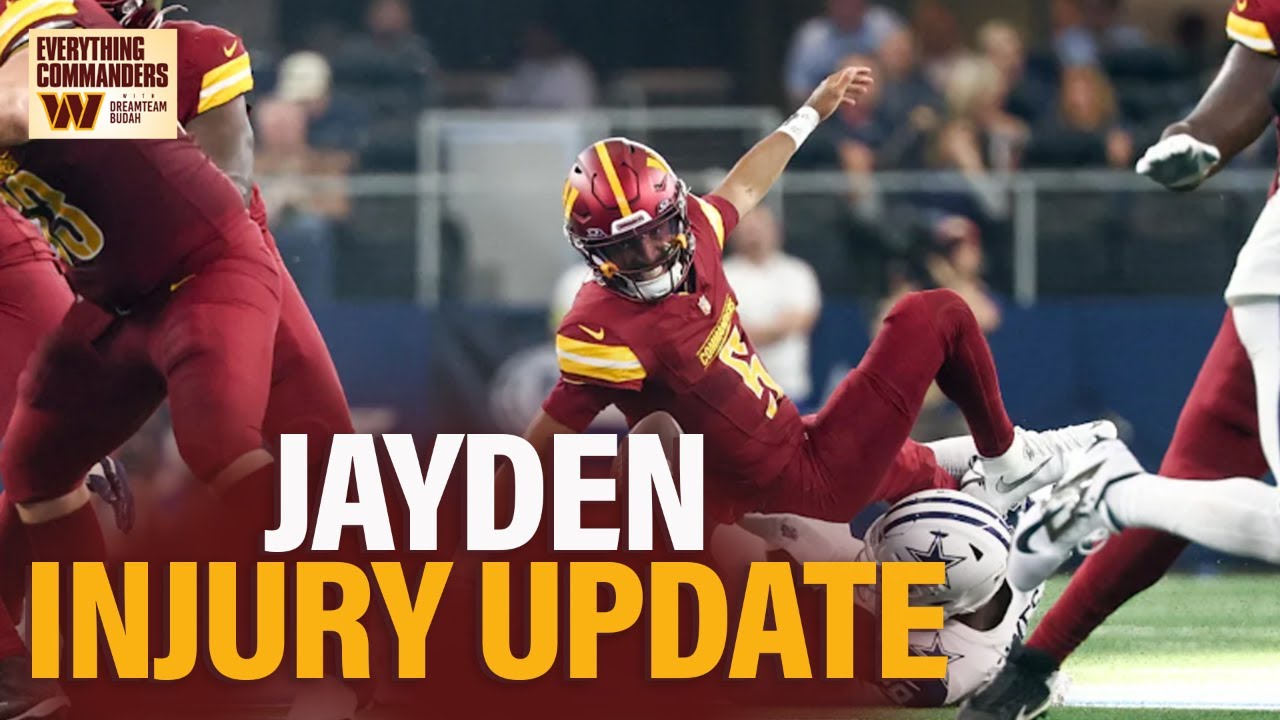 COMMANDERS JAYDEN DANIELS INJURY UPDATE 😬 + DO WE HAVE A COACHING ISSUE ...