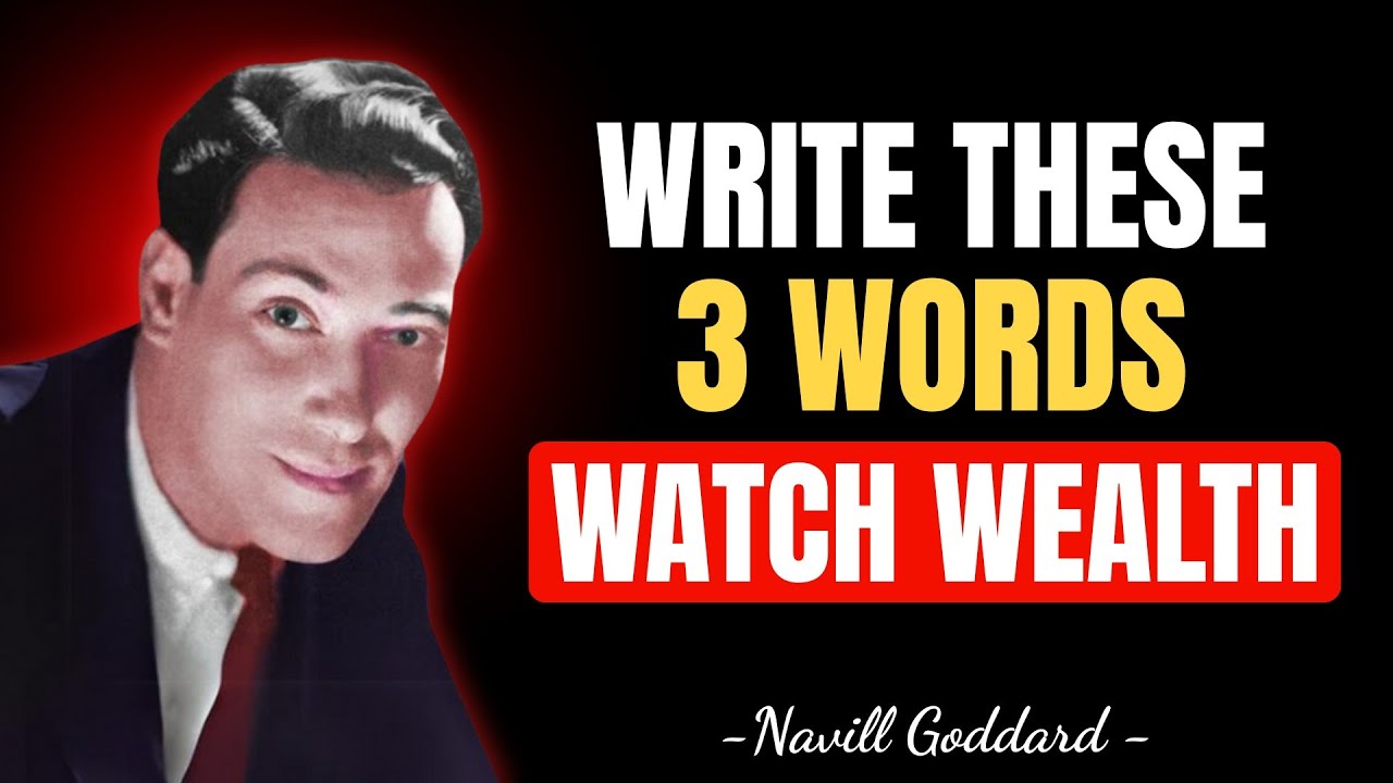WRITE THESE 3 WORDS DAILY AND WATCH YOUR WEALTH GROW IN 7 DAYS ...