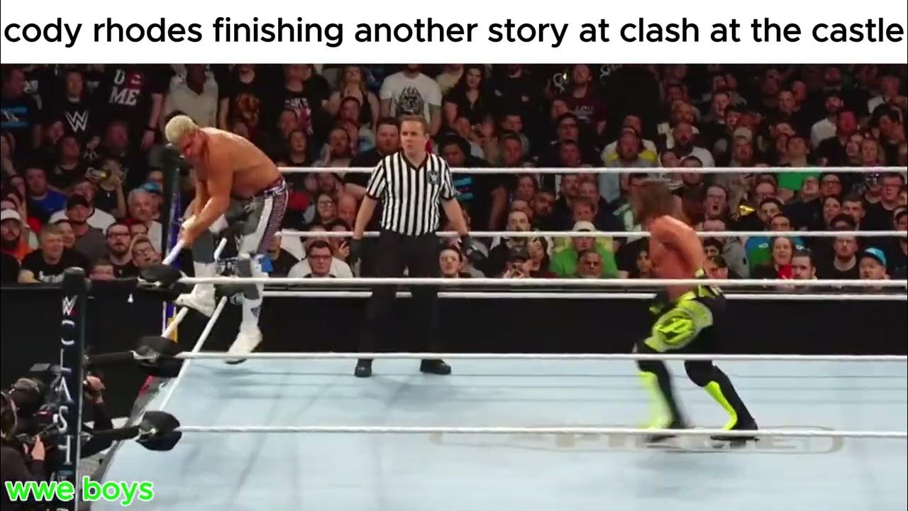 CODY RHODES FINISHING ANOTHER STORY AT CLASH AT THE CASTLE - YouTube