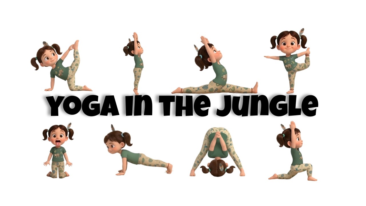 Easy Animal Yoga for Kids 🐒 | Jungle Yoga Adventure 🌿 | Strength ...