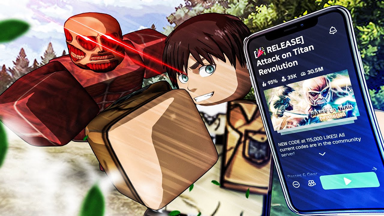 I tried Roblox AOT Revolution on Mobile... - YouTube