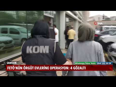 FETÖ'nün örgüt evlerine operasyon:4 gözaltı