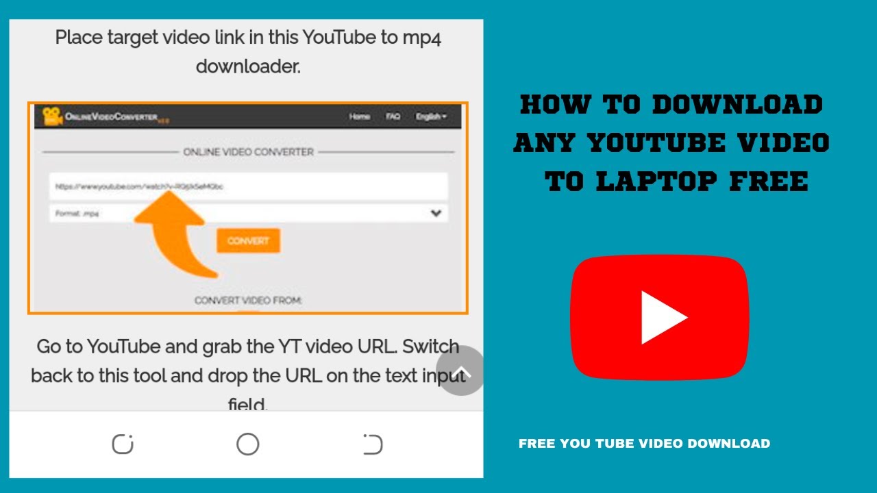 How to download any YouTube videos directly to your laptop free - YouTube