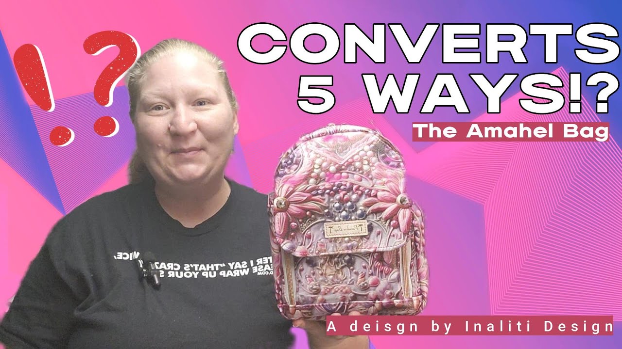 This bag converts 5 different way!? The Amahle by Inaliti Designs - YouTube
