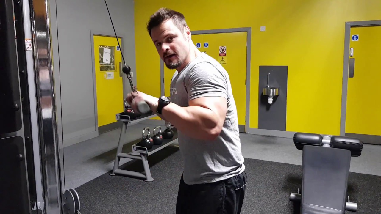 Best Tricep Isolating Exercise - The Rolling Tricep Push Down - YouTube