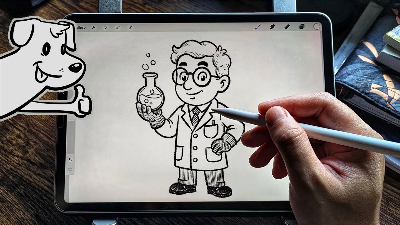 How to draw a Chemist 👨‍🔬 | Simple & Easy! - YouTube