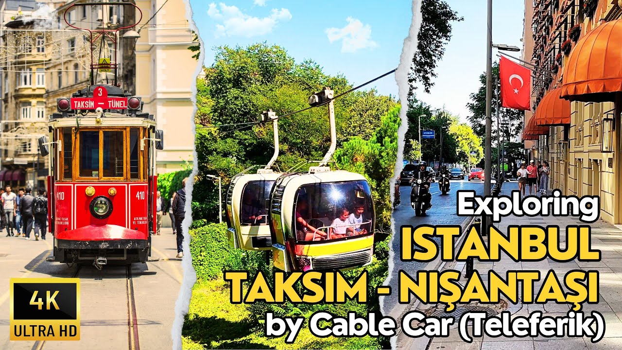 Istanbul, Taksim to Nişantaşı by Cable Car Ride (Teleferik) | Maçka ...