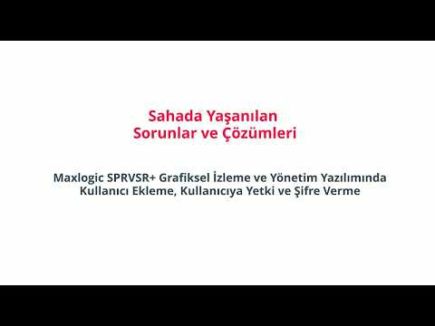 75-SPRVSR+ Kullanıcı Ekleme, Yetki ve Şifre Verme