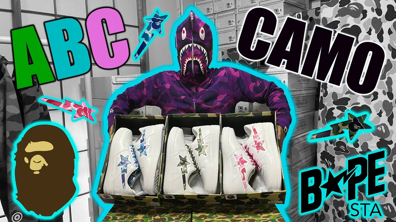 Bape ABC Camo Bape STA Lows Review!!! - YouTube