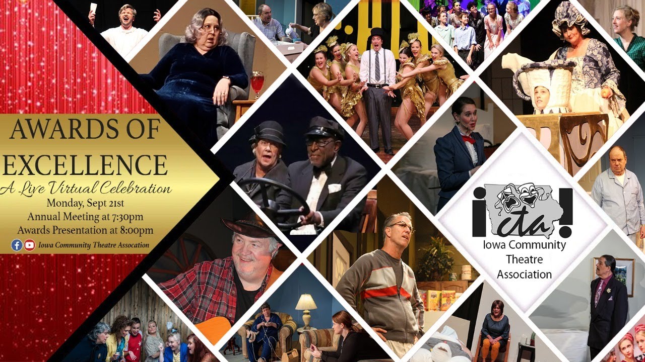 Iowa Community Theatre Assocation Awards Night - YouTube