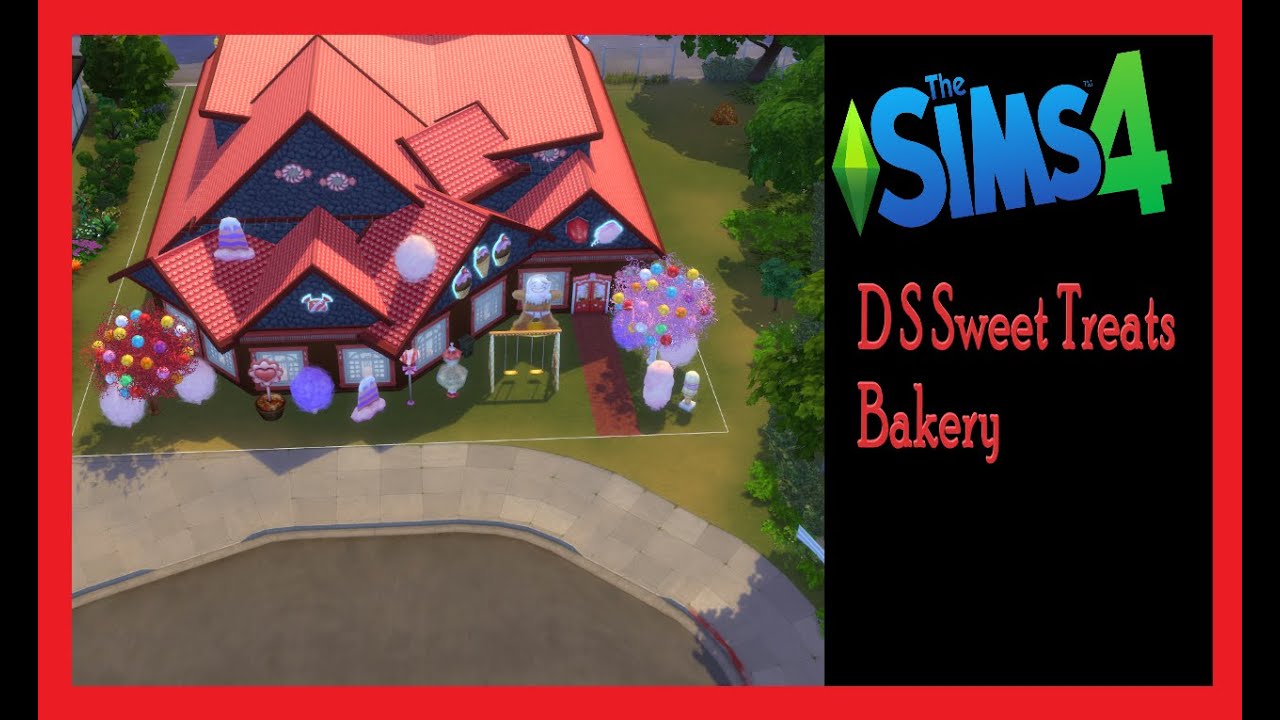 DS Sweet Treats Bakery SB CC Sims 4 - YouTube