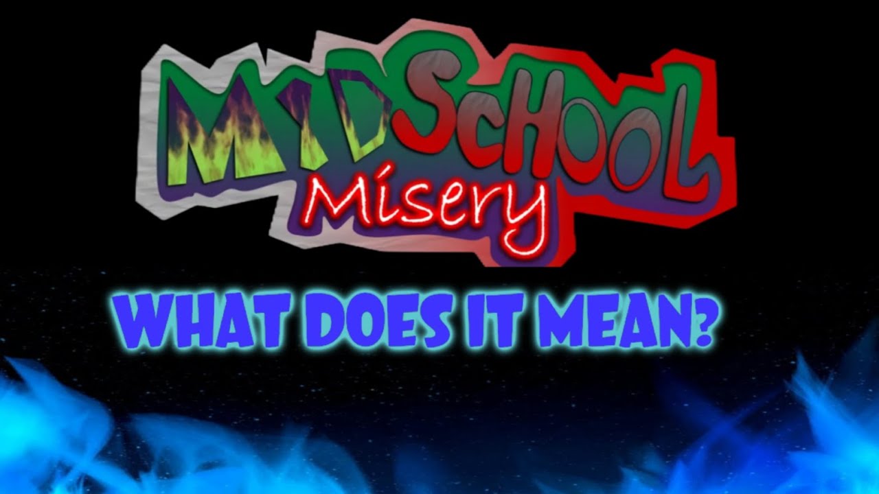 What does blue fire mean in mid school misery? - YouTube