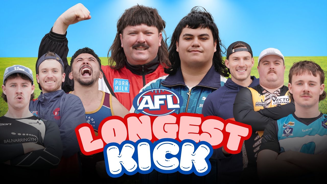 AFL CREATORS LONGEST KICK 2024 - YouTube