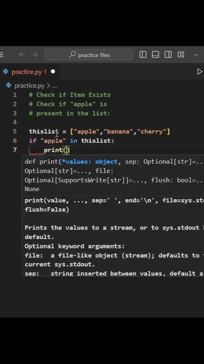 Check If Item Exists Python Coding Learnpython Pythonforbeginners Youtube