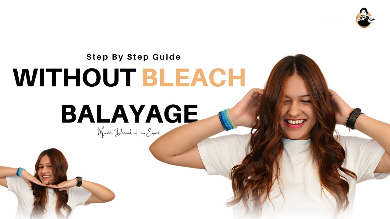 Step By Step Guide Without Bleach balayage color technique on dark hair ...