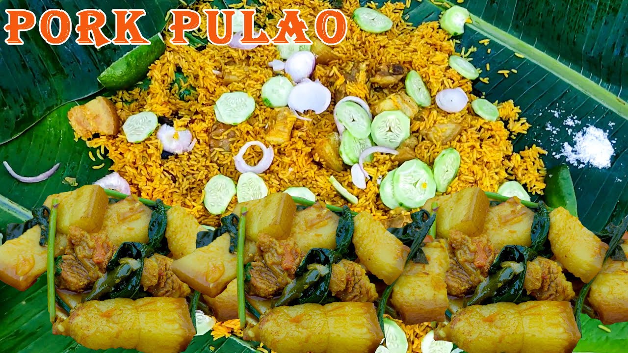 Pork pulao Recipe in tea garden | pork recipe | pork eating | pork ...