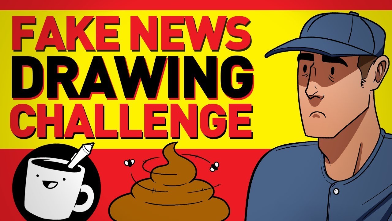 Artists Draw Fake News Headlines - YouTube