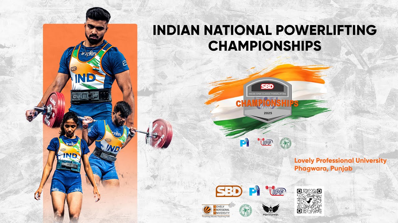 SBD indian open classic powerlifting championship 2025 - YouTube