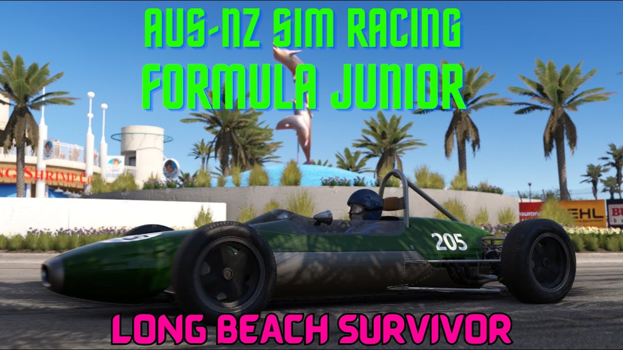 AUS-NZ Sim Racing - Formula Junior - long beach survivor - YouTube