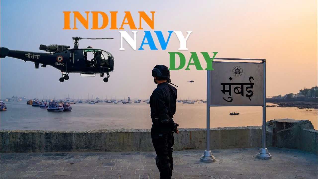 INDIAN NAVY DAY celebrations in Mumbai 🇮🇳 | National Anthem with Best ...