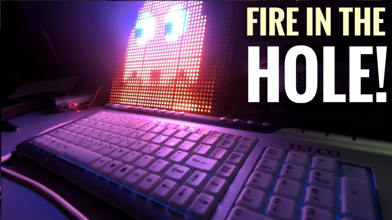 DIY LED display? Ws2812 and T1000 controller - YouTube