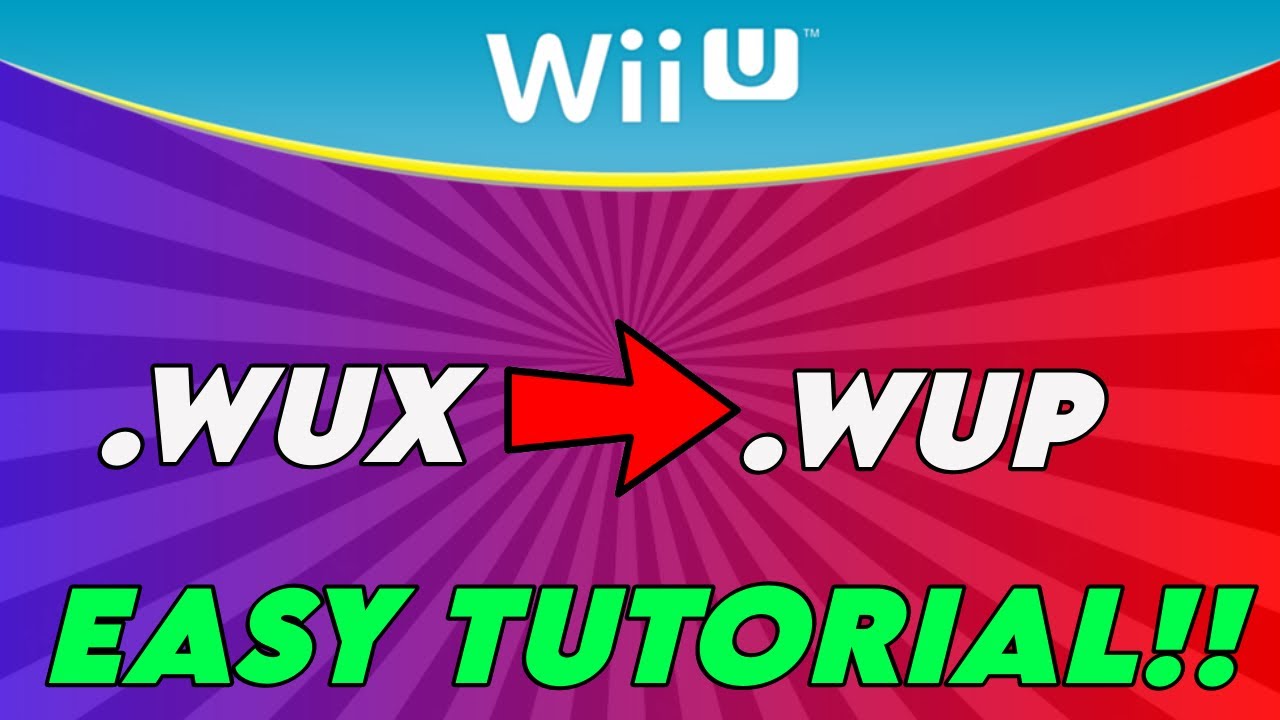 (Wii U) How to convert .WUX games to WUP folders TUTORIAL - YouTube