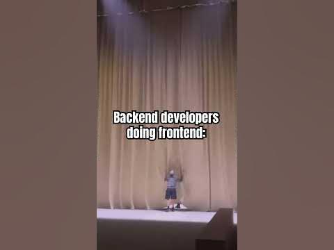 Backend developers doing frontend - YouTube