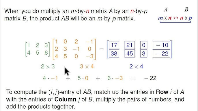 Matrix Multiplication Youtube Matrix Multiplication: Easier Method!
