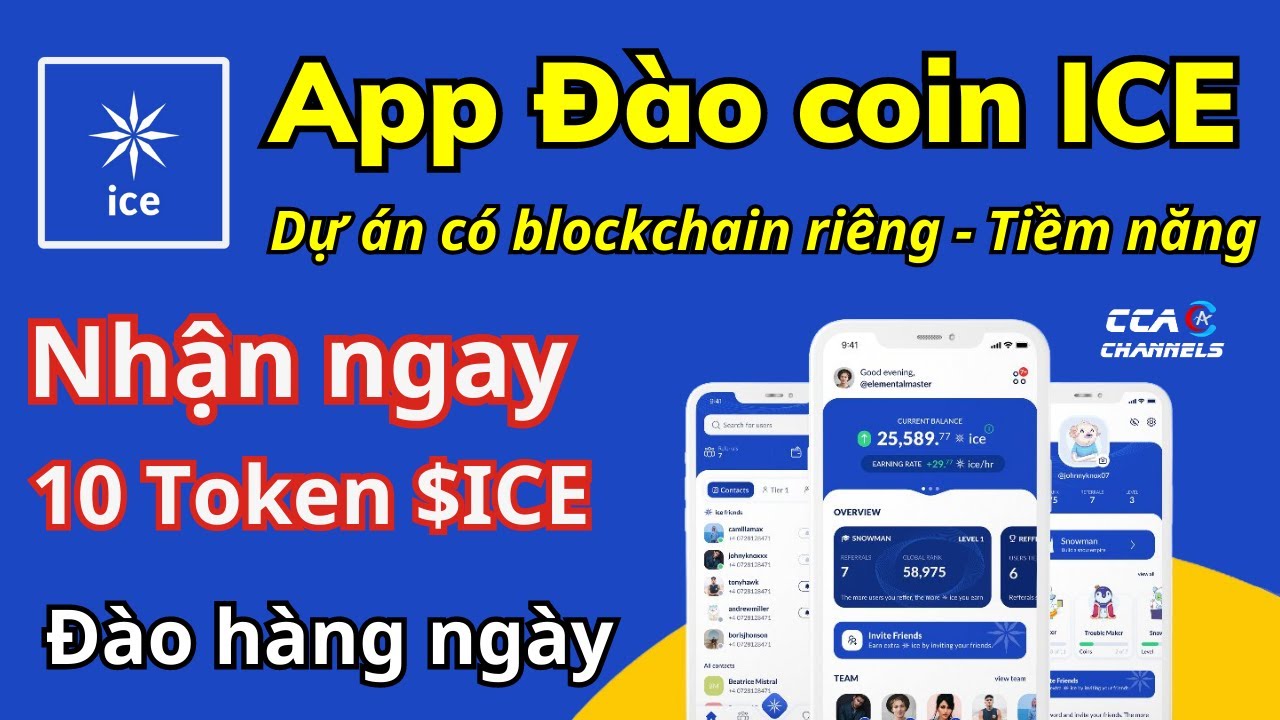 Đào token $ICE - Dự án ICE Blockchain - Nhận ngay 10 $ICE khi đăng ký ...