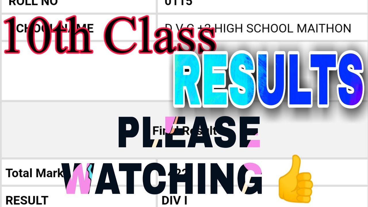 class 10th RESULTS 2020 please check - YouTube