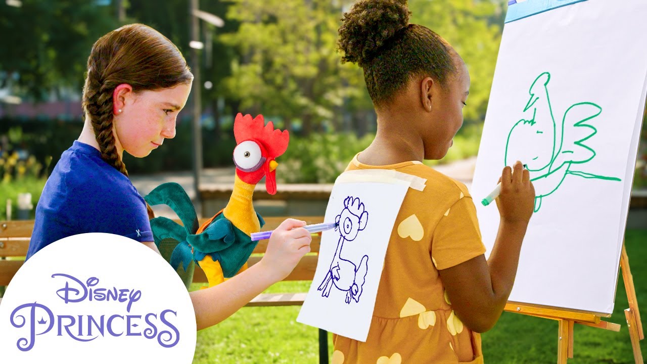 Draw on My Back Challenge | Disney Princess Club - YouTube