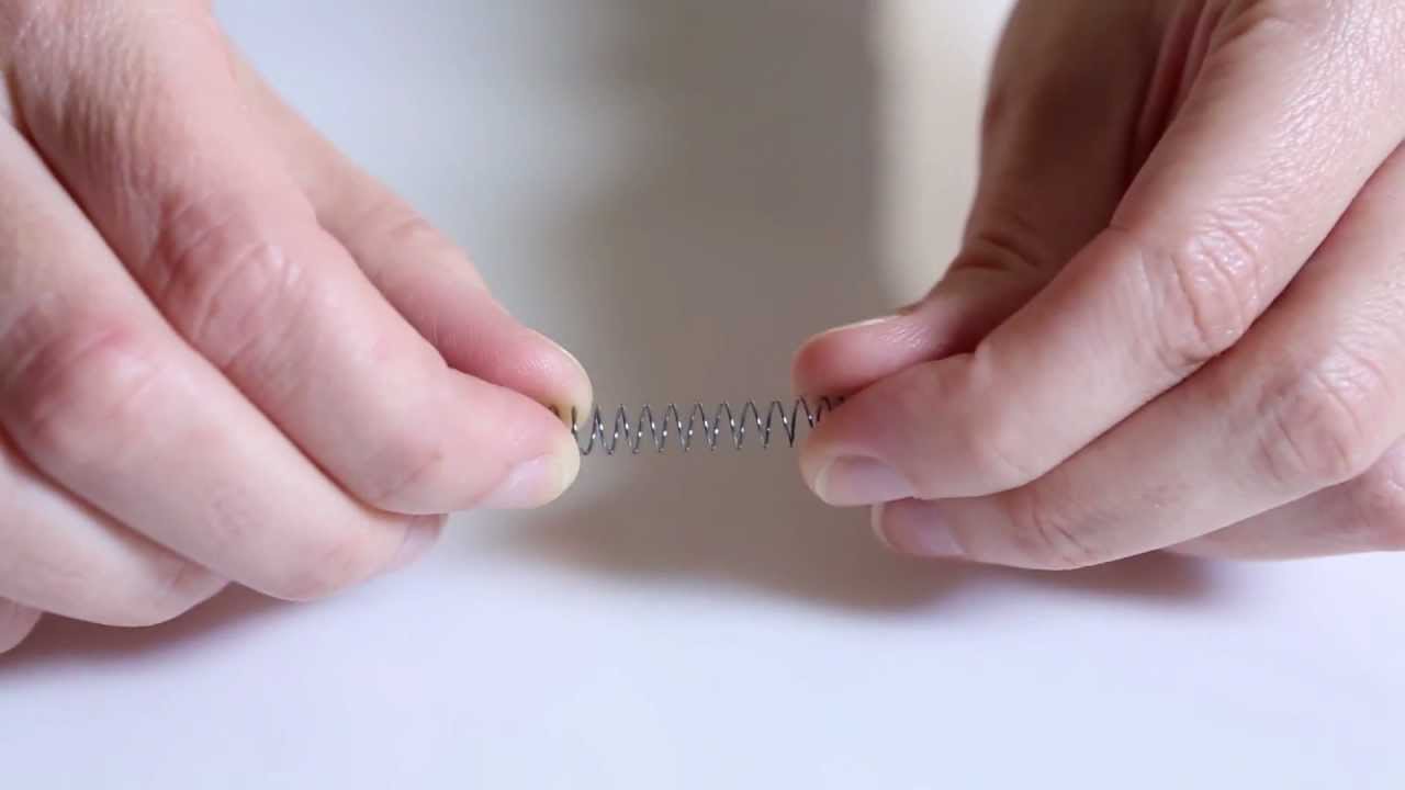 Muscle Wire Demo Spring from ThinkGeek - YouTube