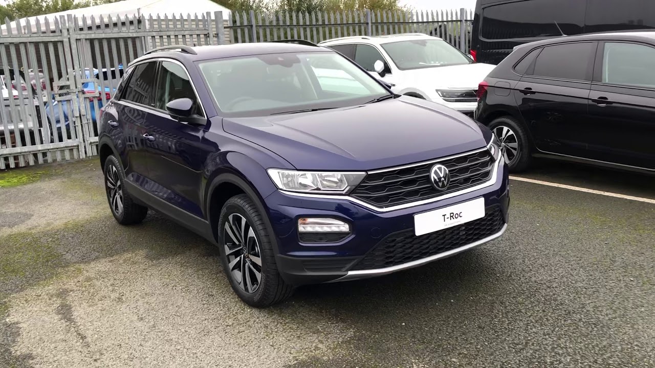 Volkswagen T-Roc United 1.5TSI 150PS Atlantic Blue New Car | Wrexham ...