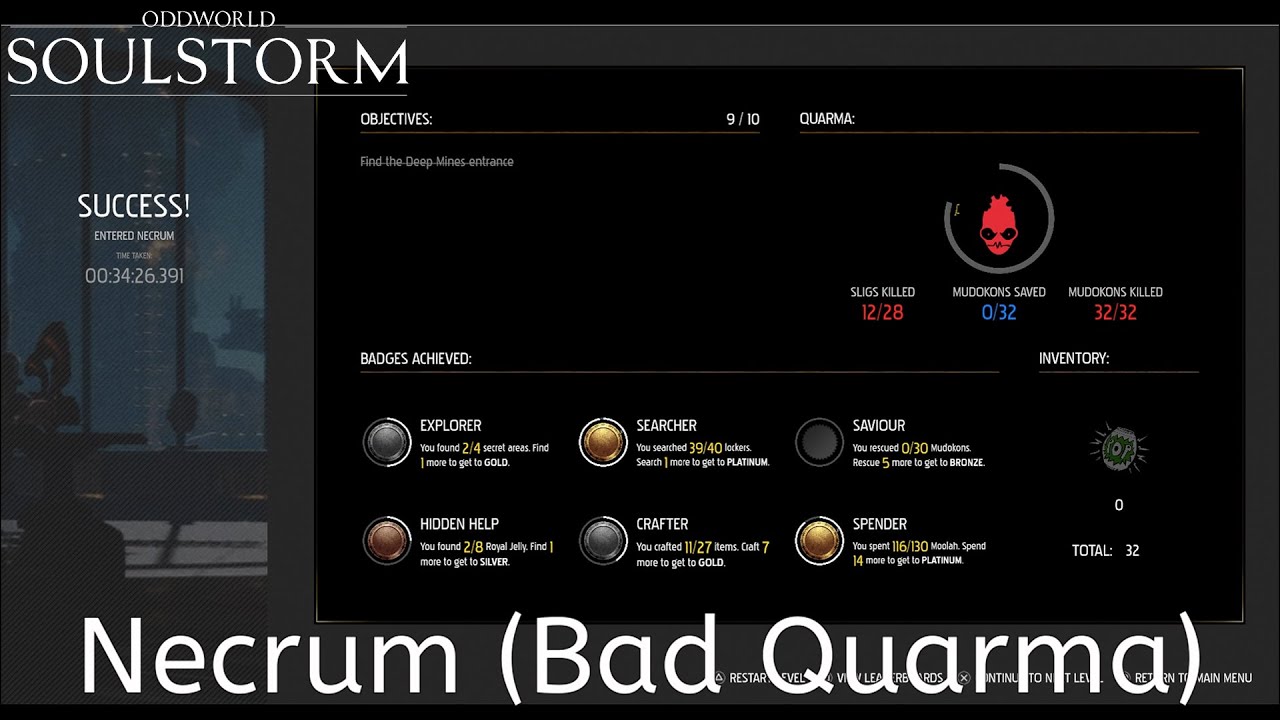 Oddworld: Soulstorm - Necrum (Bad Quarma) - YouTube