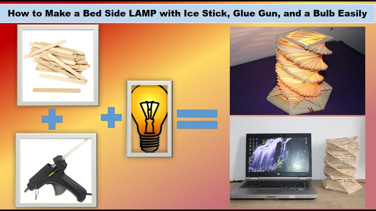 How to Make Popsicle Stick Lamp | Popsicle Stick DIY | 5 MINUTE CRAFTS ...