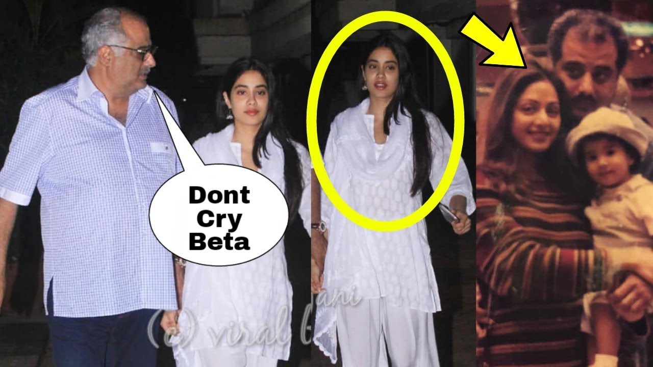 Janhvi kapoor crying badly on Late SRIDEVI's birthday today | Arjun ...