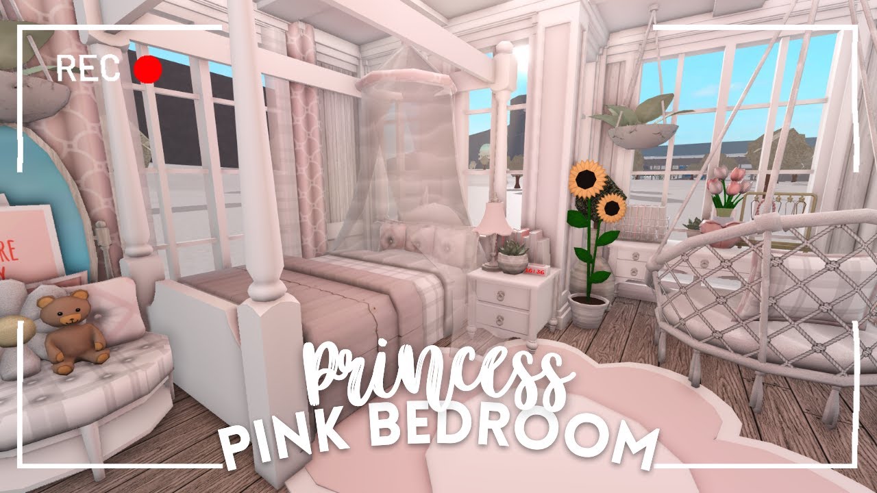 [ roblox bloxburg ] 🎀 pink princess bedroom | 22k! ꒰ build & tour ...