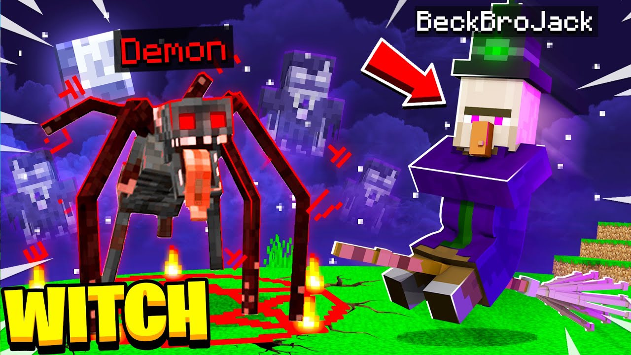 Playing MINECRAFT As A WICKED WITCH! (demons) - YouTube