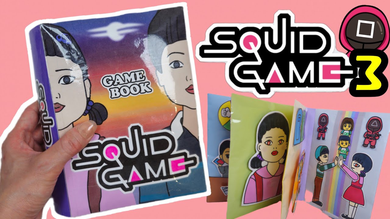 Squid Game3 game book #asmr #squishy #satisfying #papercraft #paperdiy ...