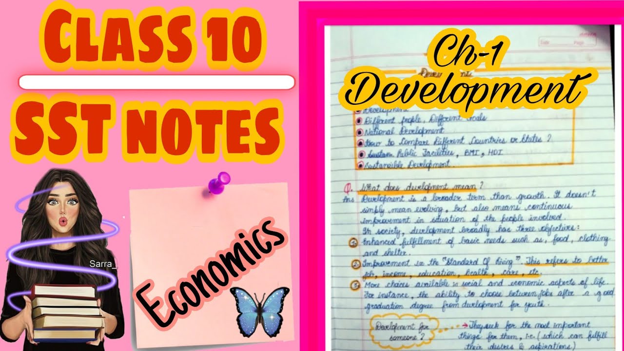 Class 10 SST notes || Class 10 Economics Chapter Ch-1 notes ...