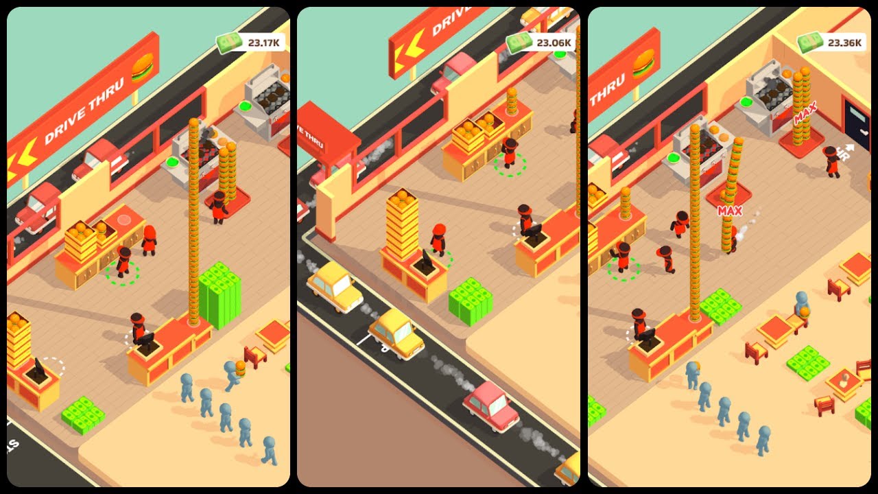 Burger inc. Game Gameplay Android Mobile - YouTube