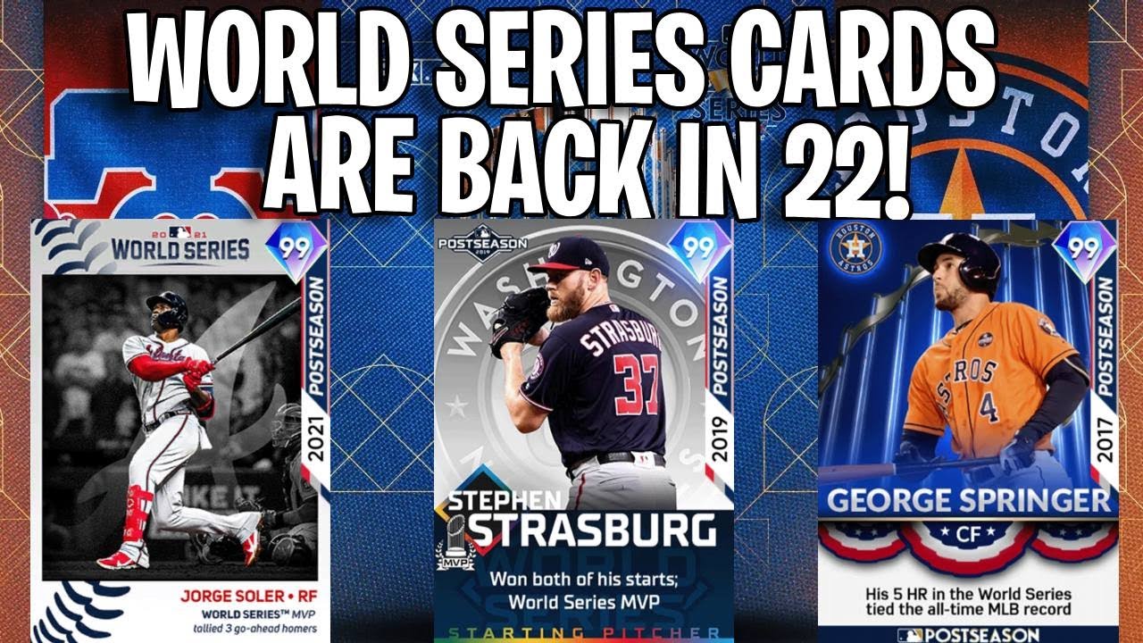 20 NEW World Series Cards In The Postseason Program & NEW Postseason ...