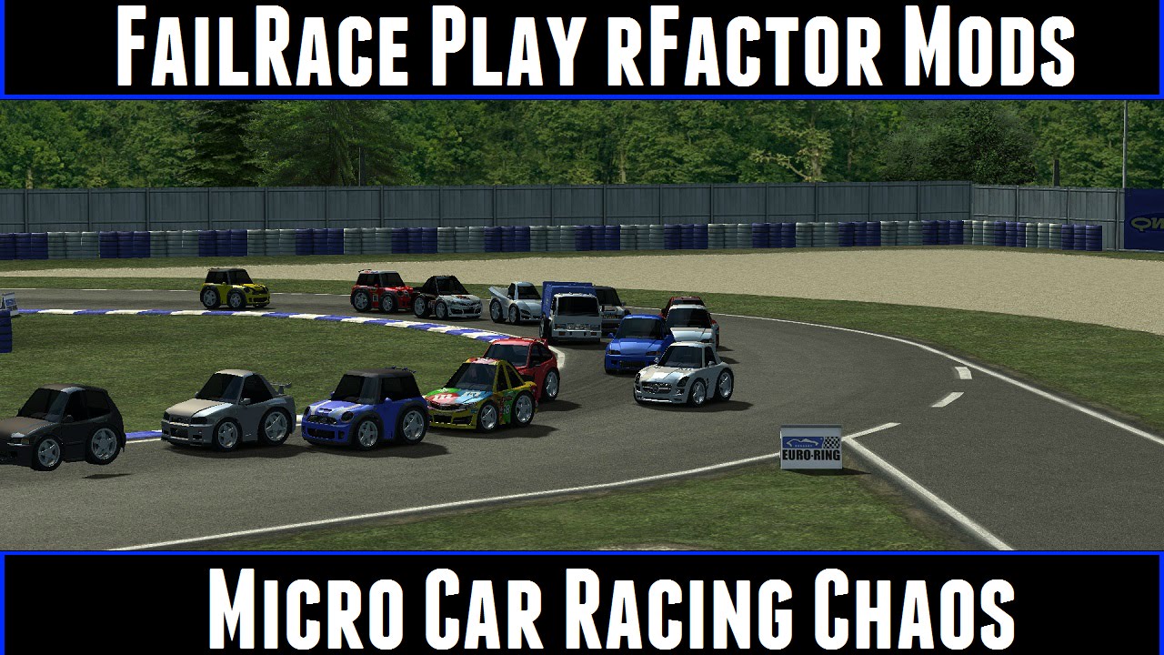 FailRace Play rFactor Mods Micro Car Racing Chaos - YouTube