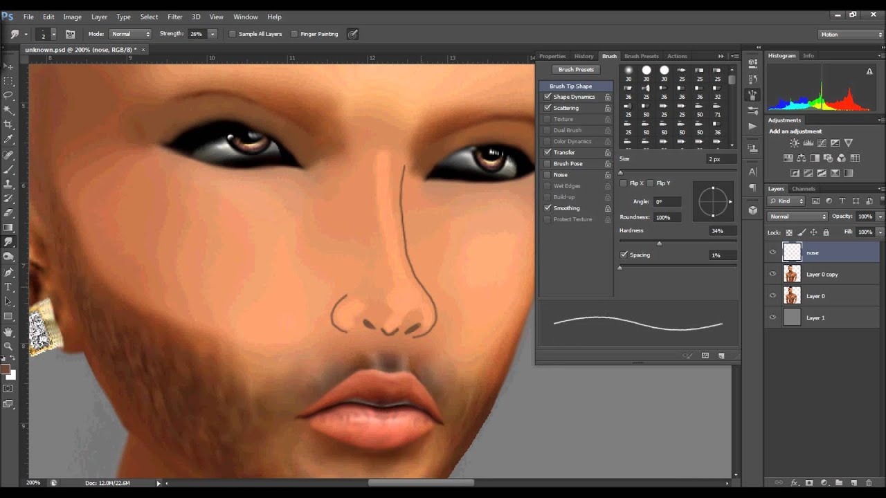 IMVU Skin Enhancement 2: Making the Nose - YouTube
